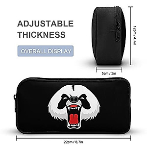 Angry Giant Panda Pencil Case Stationery Pen Pouch Portable Makeup Storage Bag Organizer Gift