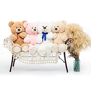 Toys Studio 36 inch Big Teddy Bear Cute Giant Stuffed Animals Soft Plush Bear for Girlfriend Kids, Tan