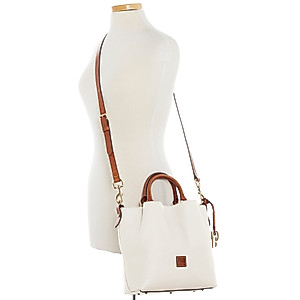 Dooney & Bourke Handbag, Pebble Grain Small Barlow Satchel - White
