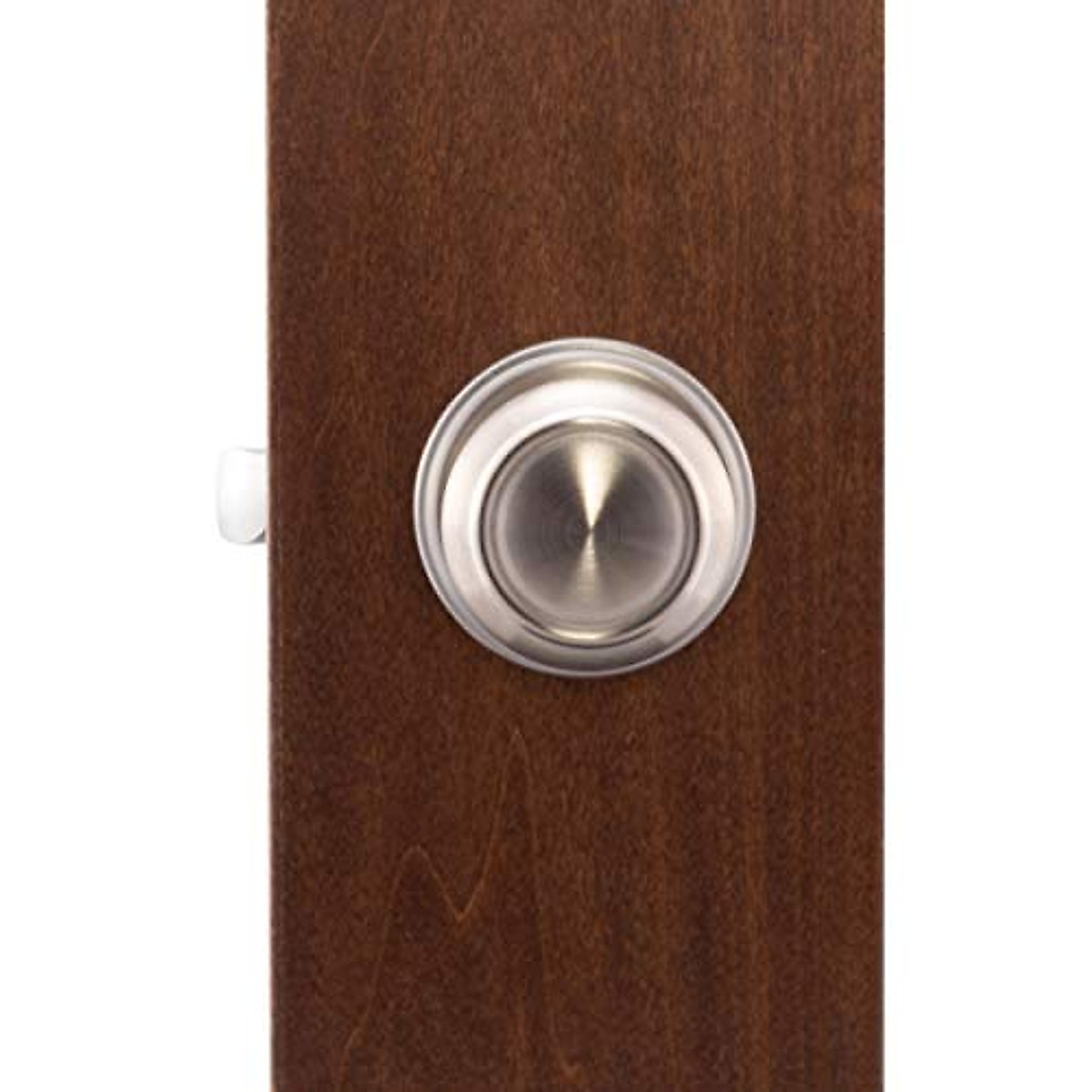 Copper Creek CK2020SS Colonial Door Knob, Passage Function, 1 Pack, Satin Stainless & Prime-Line E 2457 Satin Nickel, Dead Latch Door Strike (2 Pack)