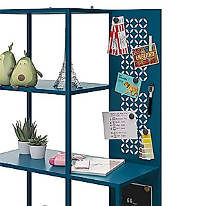 Mr. Kate Annie Metal Bookcase, Deep Blue Ocean