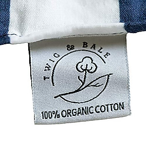 TWIG & BALE Ann Arbor Michigan Baby Blanket Organic Cotton Muslin Swaddle Blanket - 47" x 43" - Fans of Michigan Baby Gift for Boys Girls Receiving Blankets