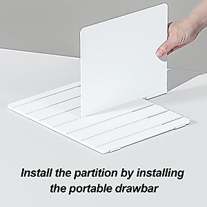 Creahappy 5pcs Shelf Dividers for Closet Shelf Organizer with Base Shelf Closet Organization Adjustable Cabinets Shelf Vertical Purse Separator Closet Bookshelf for Organization in Bedroom Office