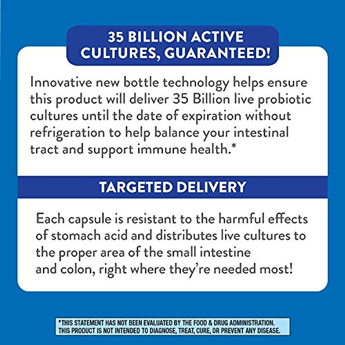 Nature’s Way Fortify Optima Daily Probiotic, 35 Billion CFU, 15 Strains, Prebiotic, 30 Capsules (Pack of 2)