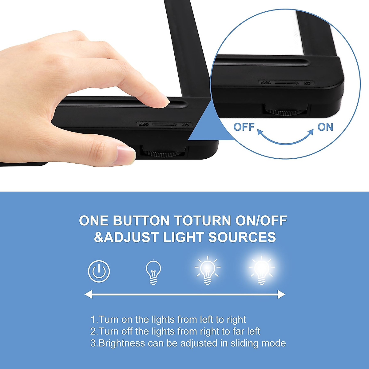 4X Magnifying Glass with 36 Adjustable LED Lights Provide Full-Page Viewing Area Evenly Lit Perfect for Low Vision Person and Seniors