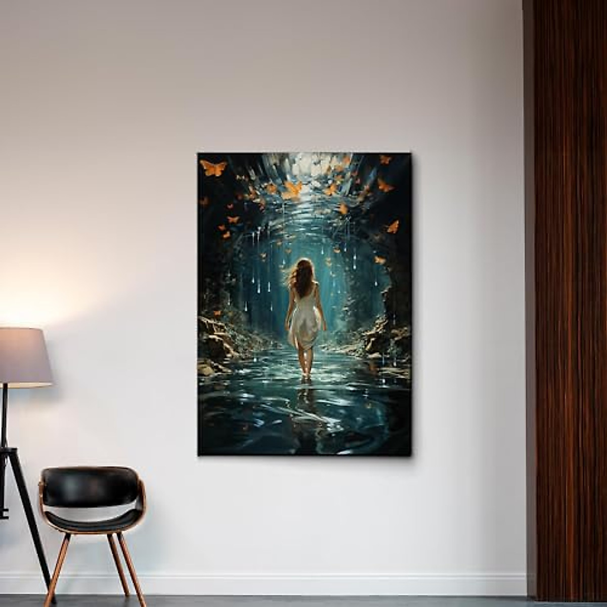 Abstract Painting Buy Canvas Wall Art, Butterfly Painting Art, Butterfly canvas, bedroom Butterfly wall art,Watercolor abstract Butterfly canvas painting