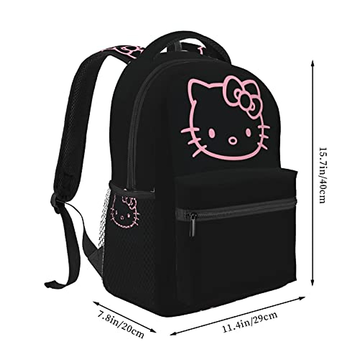 BAMARO Cute Cartoon Cat Backpack Casual Travel Backpacks Lightweight Bookbag for Girls Women Kids