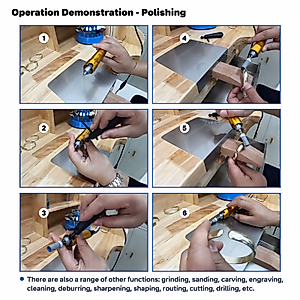 CTISMICE 780W Flex Shaft Rotary Tool, 500-25000RPM Flexible Shaft Grinder Kits with Variable Speed Foot Pedal and 110pcs Accessories for Grinding Polishing Sanding Deburring Cutting Buffing Finishing