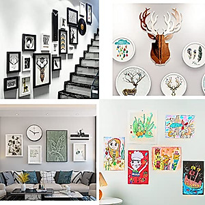 48Pairs(96strips) Small Picture Hanging Strips Heavy Duty, Removable Hook and Loop Strips, Picture Hanger Adhesive Strips Perfect for Wall Art Hanging