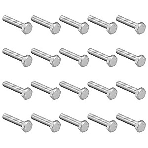 uxcell M4x20mm Hex Bolts 304 Stainless Steel Hexagon Screw Bolt 20pcs