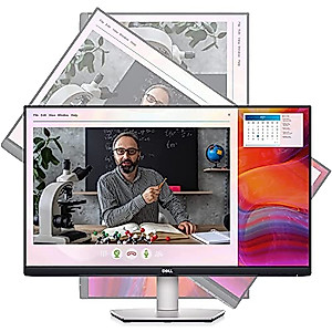 Dell S2422HZ 24-inch FHD 1920 x 1080 75Hz Video Conferencing Monitor, Pop-up Camera, Noise-Cancelling Dual Microphones, Dual 5W Speakers, USB-C connectivity, 16.7 Million Colors, Silver (Latest Model)