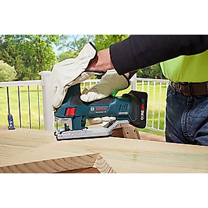 BOSCH GST18V-60BCN 18V Brushless Connected Barrel-Grip Jig Saw, 3,800 SPM, LED Light, Tool-free Blade Change (Bare Tool)