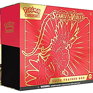 Pokemon TCG: Scarlet and Violet Elite Trainer Box - Koraidon Red (1 Full Art Promo Card, 9 Boosters and Premium Accessories)