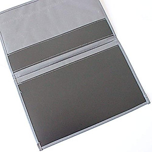 Meeall Bedside Storage Organizer with Pockets – Compact & Lightweight Organizer Caddy – Soothing Gray Color – Easy to Install – Oxford Material with Leather Backing – Versatile Storage