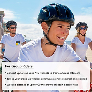 Sena X1S Smart Cycling Helmet (Matte Black, Medium)