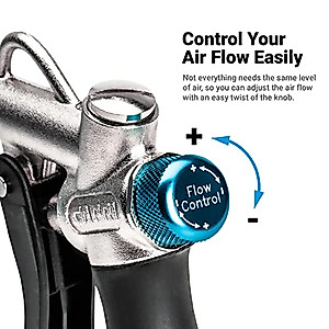 Capri Tools Windstorm EX High Performance Air Blow Gun with Adjustable Air Flow and Extended Nozzle