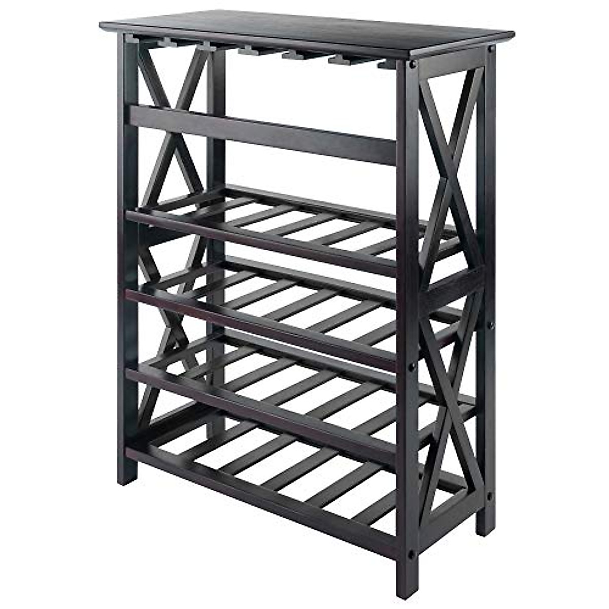 Winsome Rio Wine Storage, 28.74" W x 35.71" H x 13.39" D, Espresso