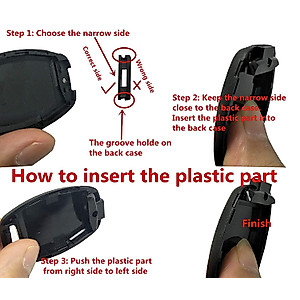 3+1 Buttons Replacement Key Fob Cover Case fit for Honda 2003-2012 Accord 2006-2013 Civic EX 2009-2015 Pilot 2005-2006 CR-V Ridgeline Odyssey Keyless Entry Key Fob Shell