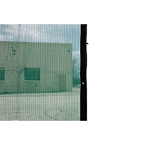 Mytee Products 8' x 10' Green Heavy Duty 6 Oz 70% Shade Mesh Tarps with Grommets ROLL-Off | Sturdy Mesh Tarp Shades for Sun Light Blockage, Green House, Garden, Swimming Pool, Balcony Privacy Mesh