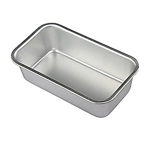 Hemoton 5pcs Pastry Dough Square Tray Stainless Steel Toaster Oven Toast Baking Pan Loaf Baking Dish Dough Bread Pan Silver Household Baking Plate Kitchen Supplies Small Bread Brownie Mold