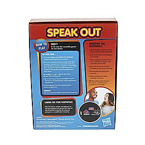 Hasbro Gaming Speak Out Game Mouthpiece Challenge, 400 Phrases Edition