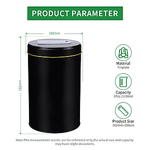 Cuopru Yerbero Yerba Mate Container with Spout - Pouring Lid Easy Filling Mate Cup - Works for Dispenser Sugar, Tea, Coffee, Container for Ground Coffee (Balck)