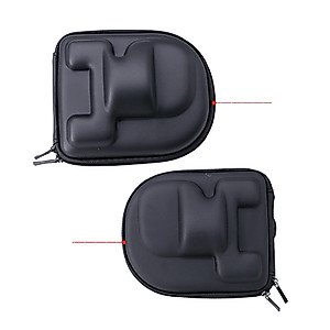 Sanmum Fishing Reel Case Bag Baitcasting Reel Fishing Tool Storage Pouch Reels Waterproof Protective Cover Sleeve(Reel Not Included) (Black for Right)