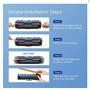 GPC Image Compatible Toner Cartridge Replacement for HP 410A CF411A Compatible with Laserjet Pro MFP M477fdw M477fdn M477fnw Pro M452dn M452nw M452dw Printer Toner (1 Cyan)