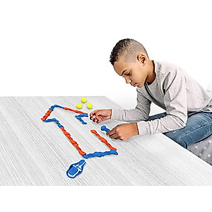 Zip Linx Jumping Domino Action - Hi-Fly Set | Chain Reaction Game - Create Unlimited Designs | Includes 22 ZipLinx, 3 Hi-Fly Balls, and 1 Launcher Key