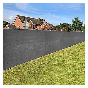 ALBN 85% Balcony Privacy Screen Windscreen Fence Cover Weatherproof with Eyelet HDPE Tear Resistance for Outdoor/Yard Wall/Site/Garden (Color : Gray, Size : 1.8x3m)