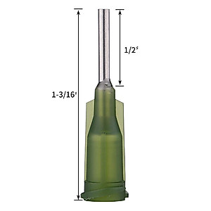 BCP 100pcs Metal Blunt Tip Dispensing Needle (14G)