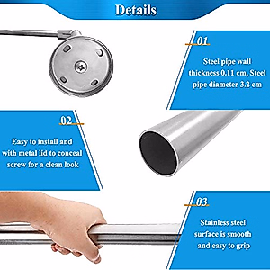 Handicap Rails Grab Bars Bathroom Toilet Safety Rails Support for Elderly Seniors Handicap Toilet Rails Support Assist Stainless Steel Grab Bars for Bathroom Shower Safety Bars Handrails