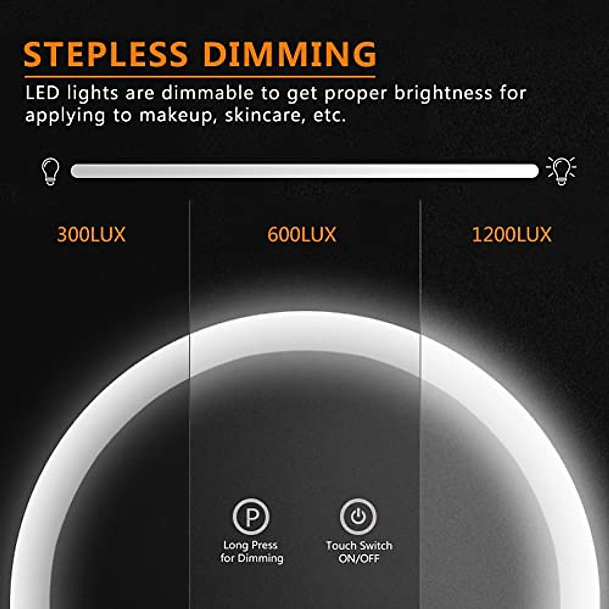 USB 10X Magnifying Mirror with Light Makeup Mirror with Lights LED Lighted Makeup Mirror Vanity Mirror with Lights Flexible Gooseneck Mirror with Lights with Powerful Suction Cup