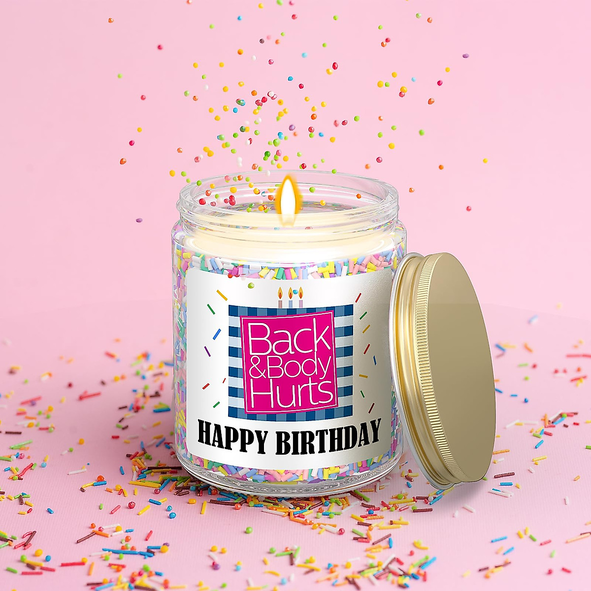 Funny Happy Birthday Candle Gifts for Women Men, Best Friend Birthday Gifts Ideas for Her Him Friendship Gifts 16th 21th 30th 40th 50th 60th Birthday Gift for Friends Female Coworker Sister Mom Bestie