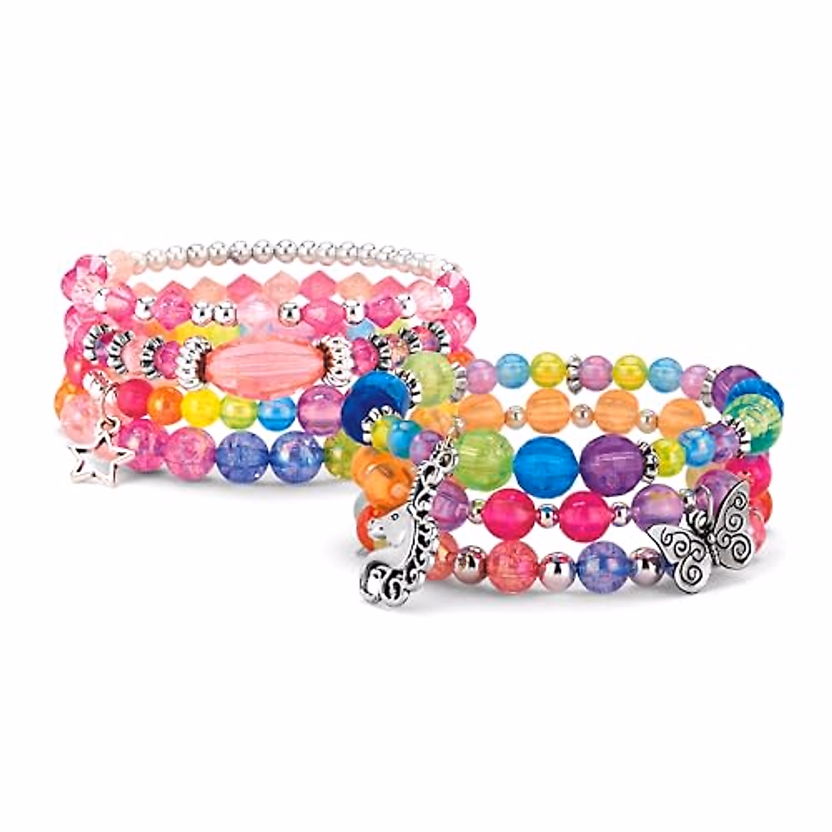 Shimmer 'n Sparkle Charm & Bead Bracelet Maker by CRA-Z-Art – DIY Beaded Charm Friendship Bracelet Making Kit