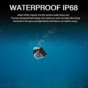 Backup Camera for Car, Waterproof Rear View Reverse Camera, HD 720x580 Image Super Night Vision, Shockproof and Wide Angle Parking Cameras, Universal for Cars, SUV, Van, Trucks, RV