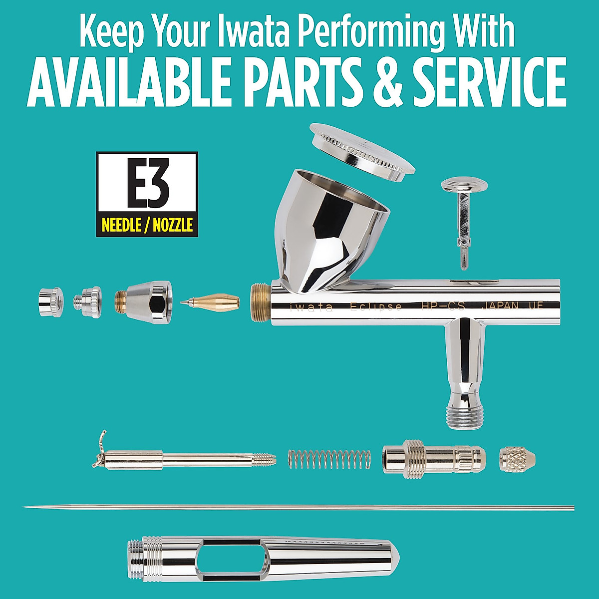 Iwata-Medea Eclipse HP CS Dual Action Airbrush Gun / Gravity Feed