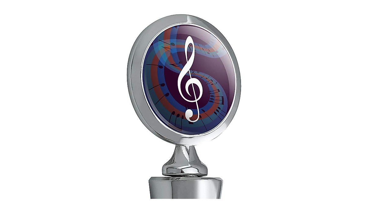 Treble Clef Wine Bottle Stopper - Elegant Music Lover Gift