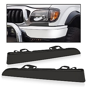 PIT66 Front Bumper Headlight Grille Filler Set, Compatible with 2001-2004 Toyota Tacoma 2WD/4WD #52513-35060