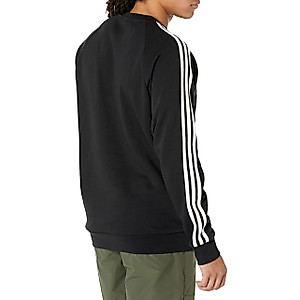 adidas Originals mens 3-stripes Long Sleeve Tee Shirt, Black, Large US
