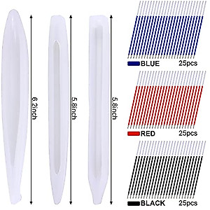 9 Pieces Pen Resin Mold, Epoxy Resin Molds with 75 Pieces Ink Pen Refills ,Ballpoint Pen Silicone Molds Resin Casting Molds for DIY Resin Crafts Making