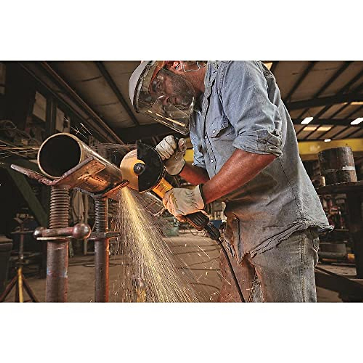 DEWALT Angle Grinder, Paddle Switch, 5-Inch / 6-Inch, 13-Amp (DWE43244N)