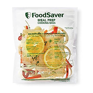 FOODSAVER Microwavable Meal Prep Bags Vacuum Sealers, 1 Quart, 16 Ct.