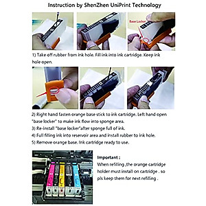 UniPrint 450 451 Empty refillable Ink Cartridge Compatible for Canon IP7240 MG5440 MG5540 MG6440 MG6640 MG5640 MX924 MX724 IX6840 Printer PGI-450 CLI451