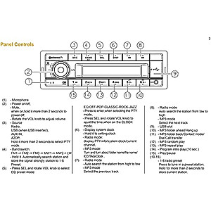 Tractor-Radios Caterpillar 12V Direct Connect Plug & Play Tractor Radio with Bluetooth & Orange Display