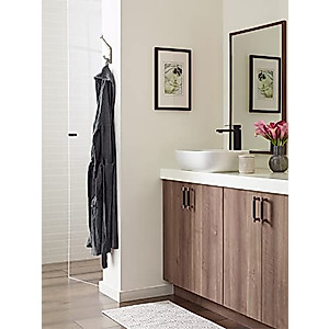 Amerock H37003G10 | Emerge Double Prong Decorative Wall Hook | Satin Nickel Hook for Coats, Hats, Backpacks, Bags | Hooks for Bathroom, Bedroom, Closet, Entryway, Laundry Room, Office