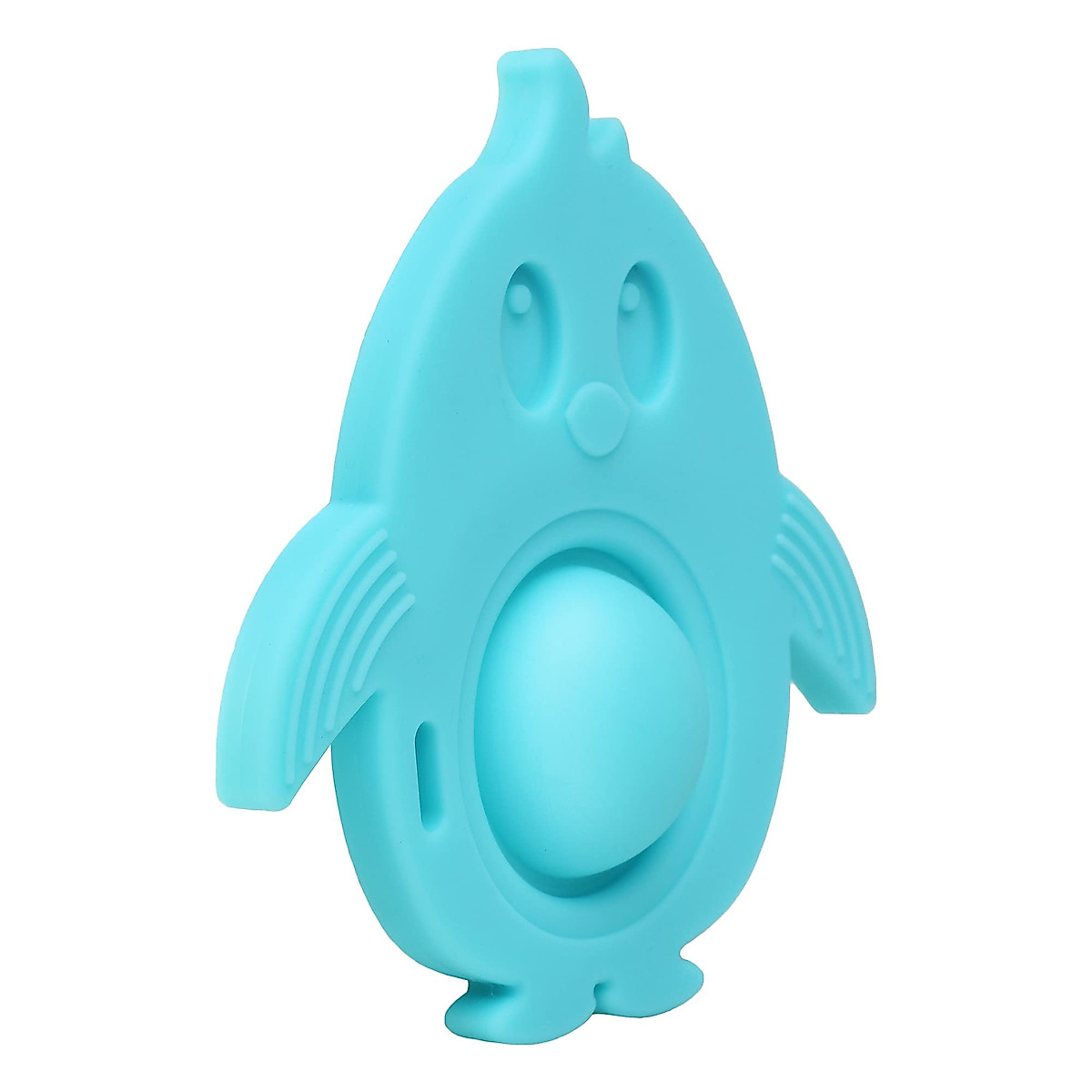 Eztotz Popz Baby Teether Toy - Made in The USA - Pop It Sensory Toys for 0-6 Months + - 100% Silicone Dimple Popper for Newborns and Infants - BPA Free