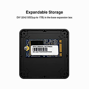 CHUWI LarkBox Pro Mini PC, Intel J4125, Smallest Windows 10 4K Desktop Computer with 6GB RAM / 128GB eMMC, Support BT 5.1, Dual WiFi, 4K, Linux