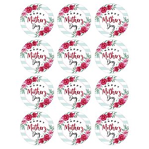 SICOHOME Happy Mothers Day Stickers - 36PCS 1.5" Happy Mothers Day Tags Envelope Seals Stickers Gift Tag Stickers for Boxes Cards Gifts Bags Party Favors Decorations