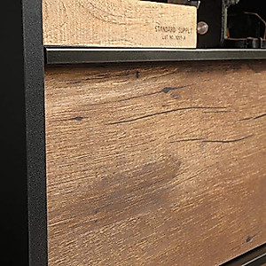 Sauder Boulevard Café 3-Drawer Chest, L: 29.13" x W: 17.48" x H: 42.68", Black Finish